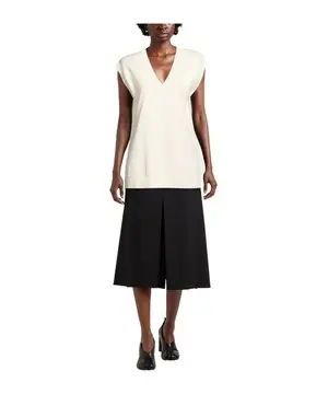Max Mara Sleeveless V-neck Knit Top