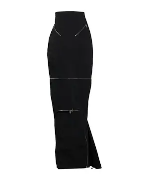 Rick Owens Midi Skirt With Detachable Embellishments