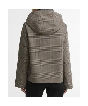 Barbour Check Hooded Short Jacket
