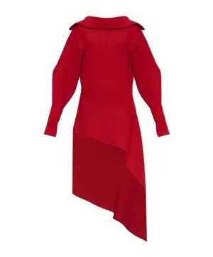 Givenchy Slashed Midi Dress In Wool And Cashmere