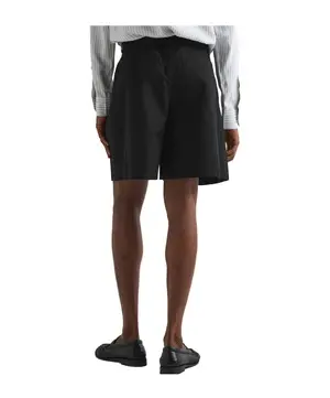 Saint Laurent Pleated Woven Tracksuit Shorts