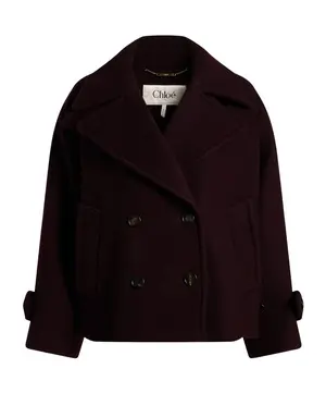 Chloé Double-breasted Felt Coat