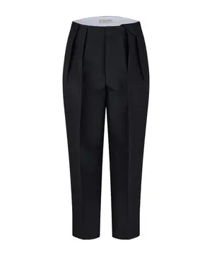 Bottega Veneta Minimalist Straightleg Trousers - Black