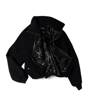 Moose Knuckles Grid 3-in-1 Wool Bomber Jacket
