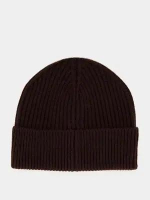 Casablanca Wool Rib Knit Beanie