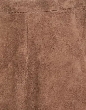 Max Mara Leather Midi Skirt