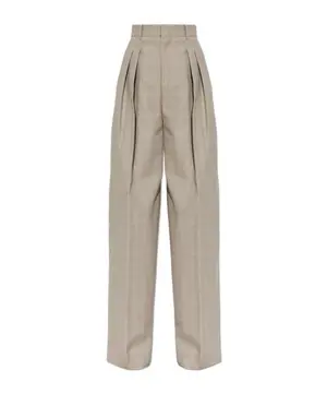 Bottega Veneta Pleated Checkered Trousers - No