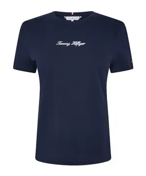 Tommy Hilfiger Navy Crewneck Shortsleeve Tee - Black