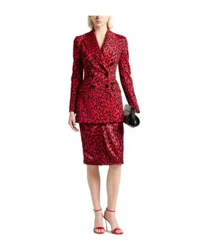 Dolce & Gabbana Double-breasted Leopard Print Blazer