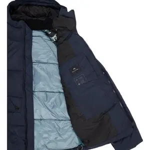 Paul Smith Navy Hooded Quilted Puffer Jacket