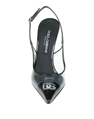 Dolce & Gabbana Two-tone Patent Leather Slingback Pumps