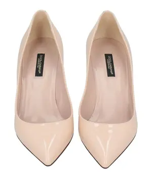 Dolce & Gabbana Patent Leather Pointed Toe High Heel Pumps