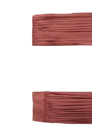 Valentino Garavani Pleated Satin Waist Belt