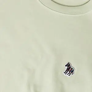 Paul Smith Zebrapattern Embroidered Shortsleeve Top