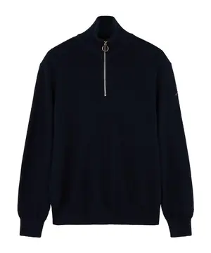 Paul & Shark Half-zip Stand Collar Knit Sweater
