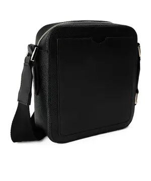 Hugo Boss Crossgrain Leather Crossbody Bag