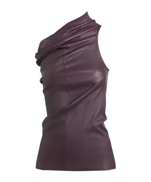 Rick Owens One-shoulder Leather Top