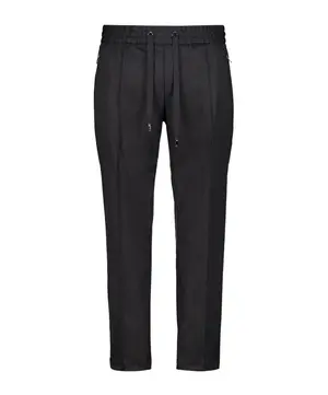 Dolce & Gabbana Drawstring Wool Trousers - Gray