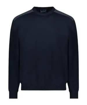 Paul & Shark Navy Crewneck Knit Sweater