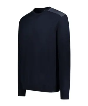 Paul & Shark Navy Crewneck Knit Sweater