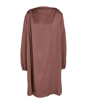 Max Mara Long Sleeve Satin Dress