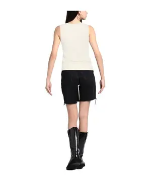 Max Mara Sleeveless Solid-colored Knit Tank Top