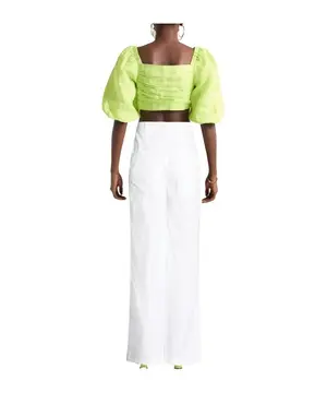 Max Mara Solid Color Wide-leg Trousers