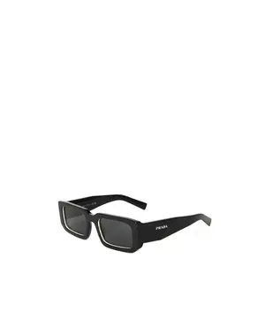 Prada Acetate Rectangular Sunglasses