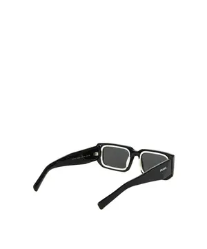 Prada Acetate Rectangular Sunglasses