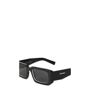 Prada Acetate Rectangular Sunglasses