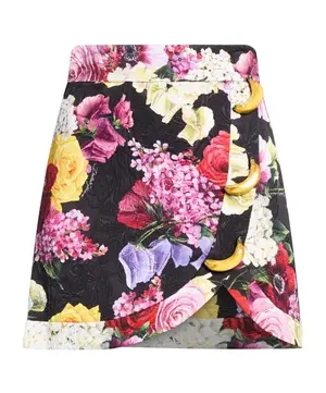 Dolce & Gabbana Floral Jacquard Mini Skirt