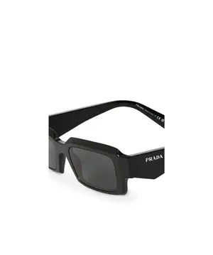 Prada Acetate Narrow Square Sunglasses