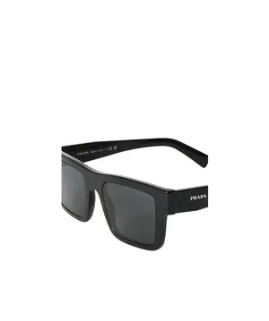Prada Acetate Thickframe Square Sunglasses