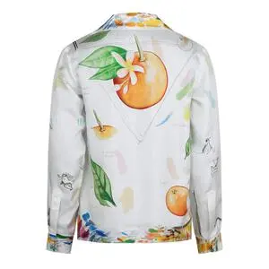 Casablanca Watercolourprint Campcollar Longsleeve Shirt