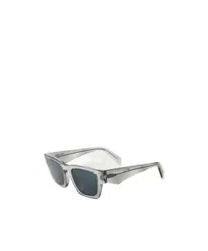 Prada Transparent Grey Acetate Square Sunglasses