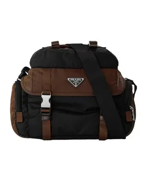 Prada Colorblock Crossbody Messenger Bag