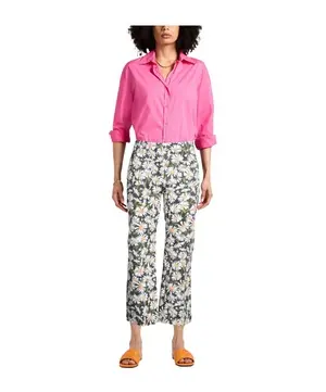 Max Mara Floral Print Bootcut Trousers