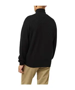 Brioni Diagonal Jacquard Knit Cardigan