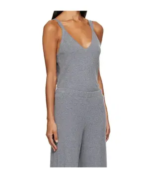 LISA YANG V-neck Knit Tank Top