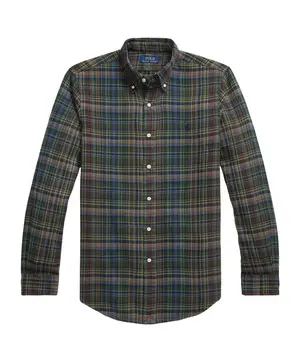 Polo Ralph Lauren Vintage Greentoned Plaid Longsleeve Shirt - No