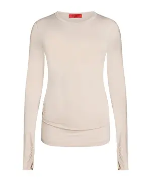 MAXCO. Solid-color Long-sleeve T-shirt