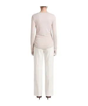 MAXCO. Solid-color Long-sleeve T-shirt