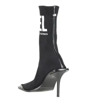 DIESEL® Sock Ankle Boots With Geometric Heel