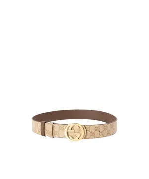 Gucci Monogramprint Belt - Nude