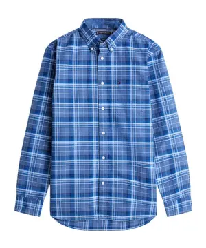 Tommy Hilfiger Bluetoned Plaid Longsleeve Shirt - Blue