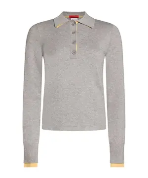 MAXCO. Lightweight Long-sleeve Knit Top - Grey