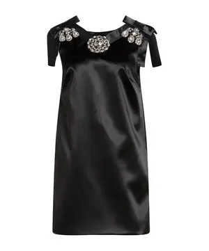 Dolce & Gabbana Satin Embellished Mini Dress