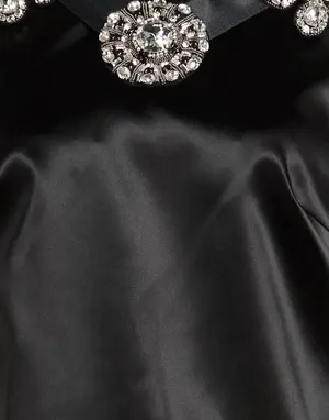 Dolce & Gabbana Satin Embellished Mini Dress