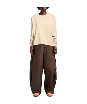 Max Mara Solid-color Fleece Long-sleeve Top