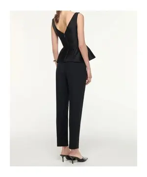 Roland Mouret Zip-up Peplum Top
